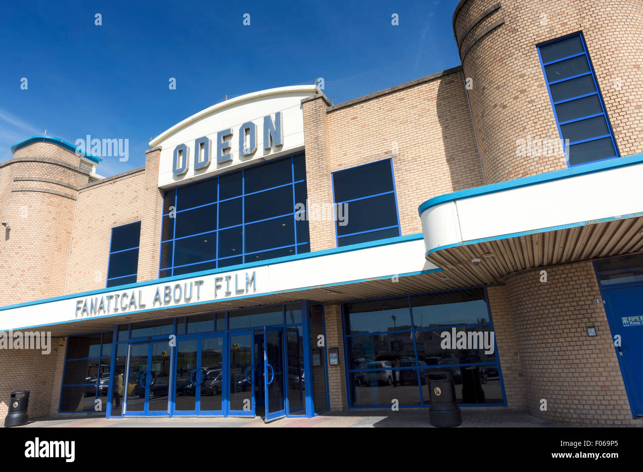 Outside of an Odeon Multiplex Cinema complex in Blackpool, Lancashire ...