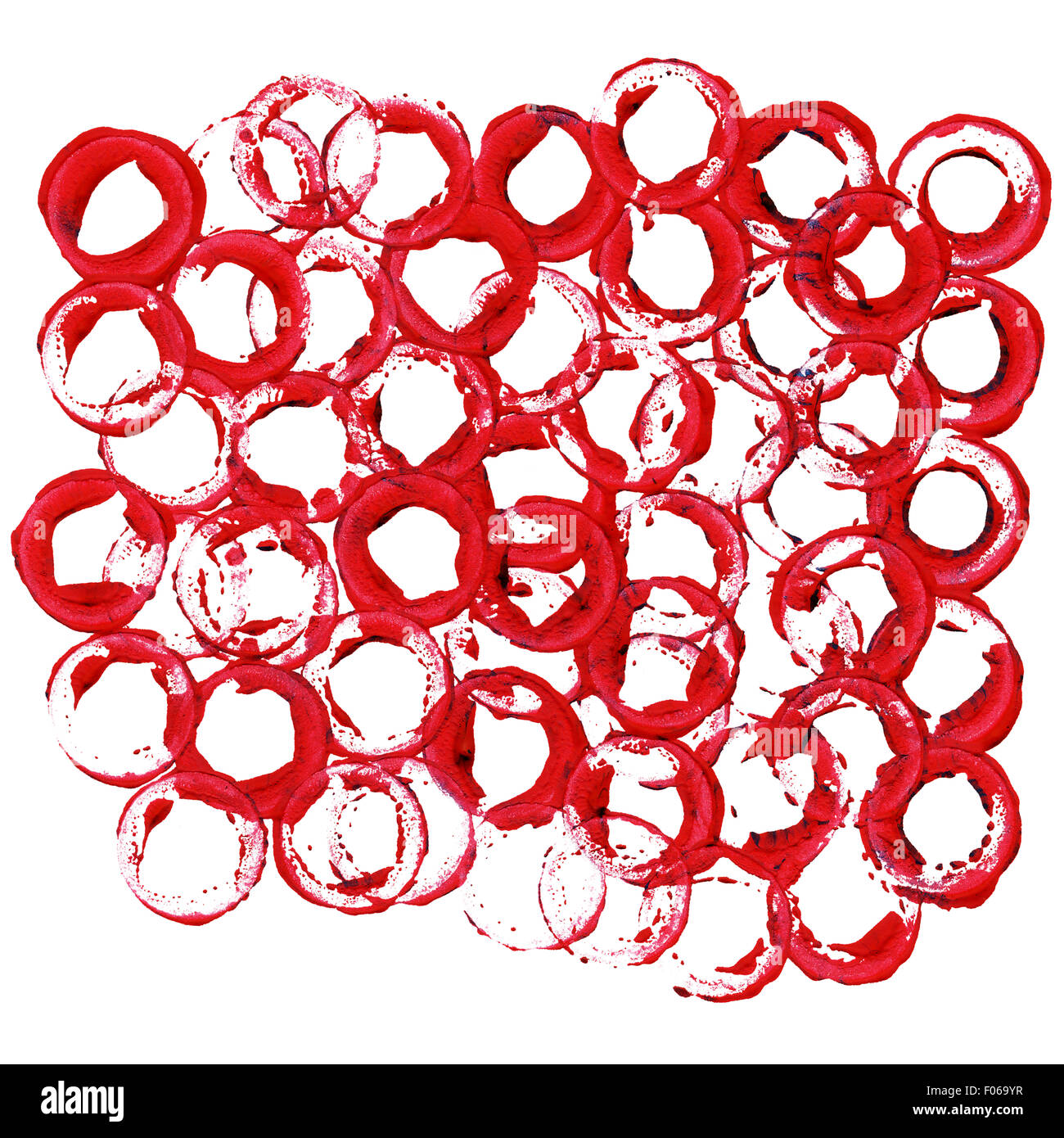 Abstract hand painted red acrylic art background Stock Photo - Alamy