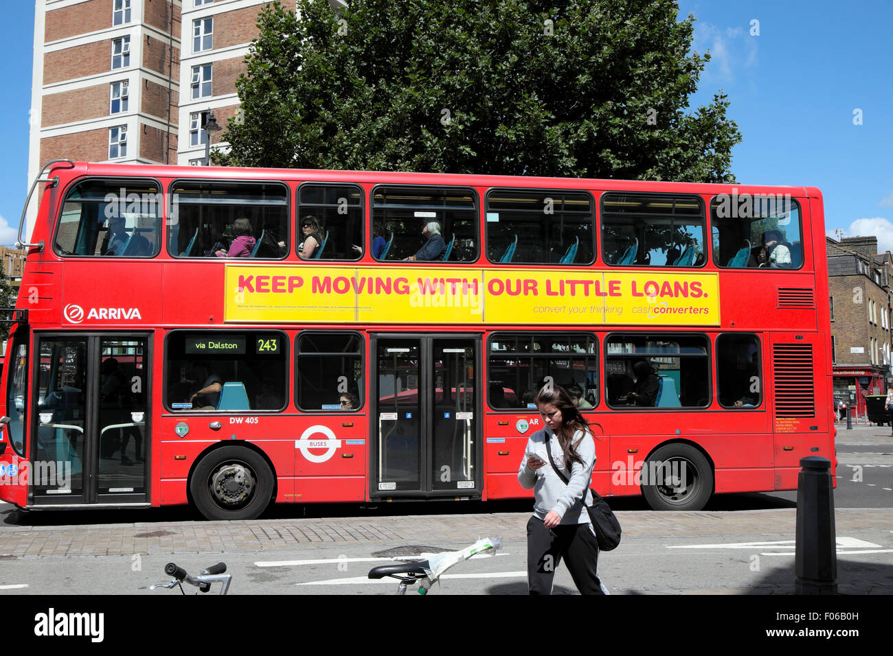 Bus advert hi-res stock photography and images - Alamy