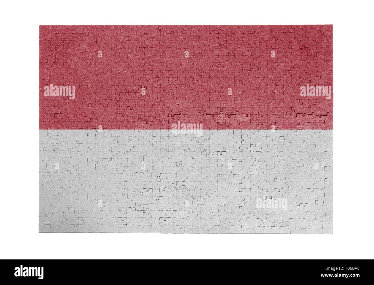 Large jigsaw puzzle of 1000 pieces - flag - Indonesia Stock Photo - Alamy