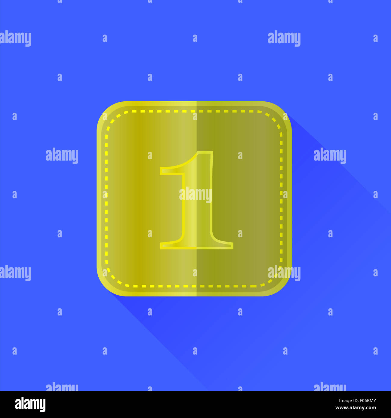 Gold Medal Icon Stock Photo - Alamy