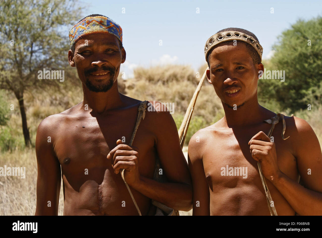 Bushmen with bow and arrow hi-res stock photography and images - Alamy