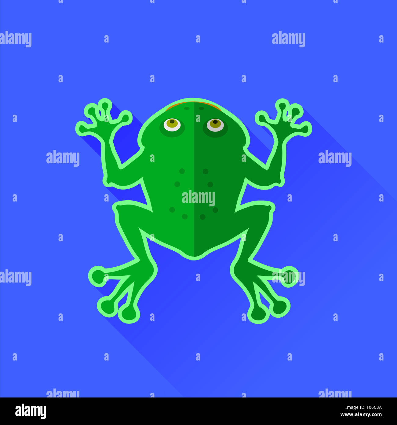 Blue frog cartoon drawing hi-res stock photography and images - Alamy