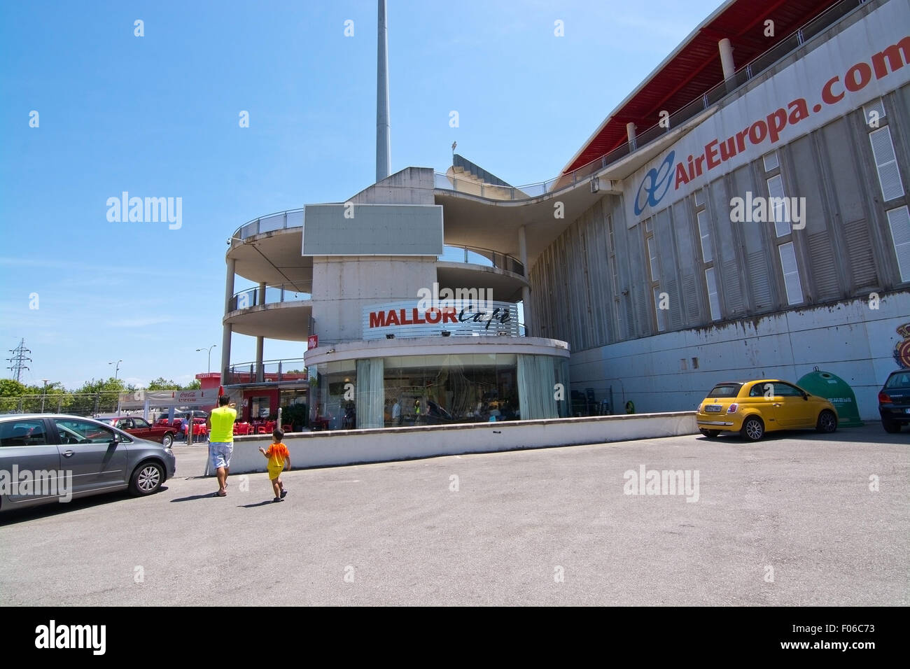 Exterior view of football or soccer stadium on July 26, 2015 in Son ...