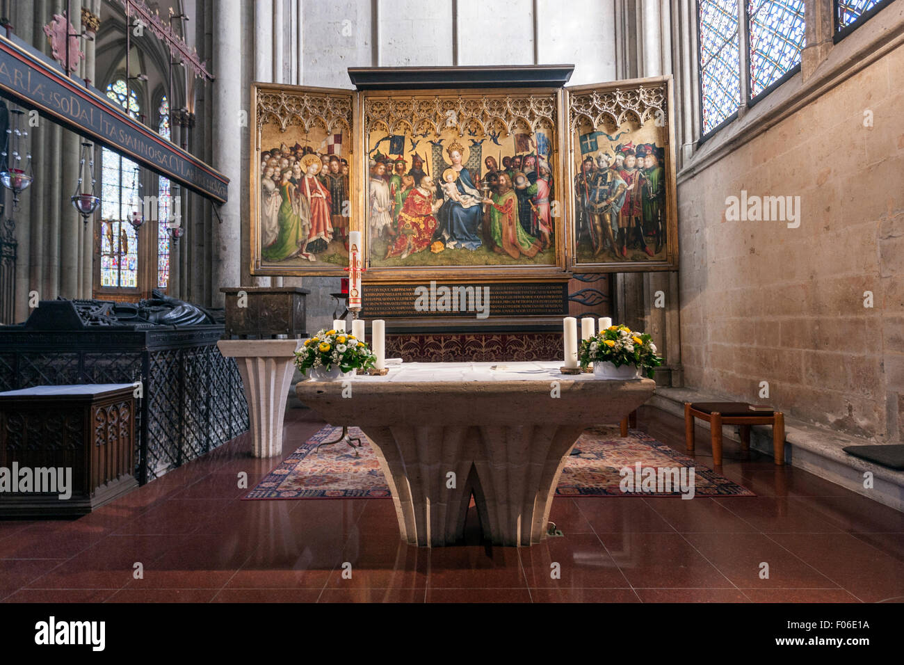 Altarpiece three kings stephan lochner hi-res stock photography and ...
