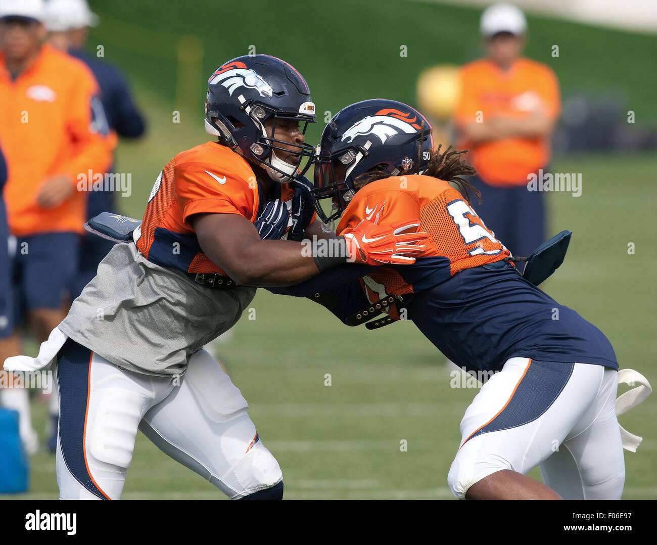 Englewood, Colorado, USA. 8th Aug, 2015. Broncos ILB REGGIE WALKER ...