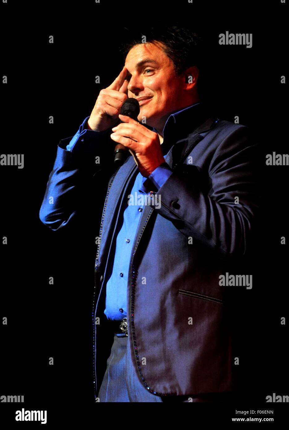 John Barrowman live on stage at the New Theatre Oxford on the first day ...