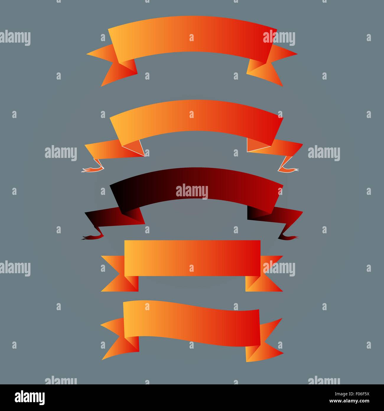 Ribbon Banners Vector Collection Stock Vector Image & Art - Alamy