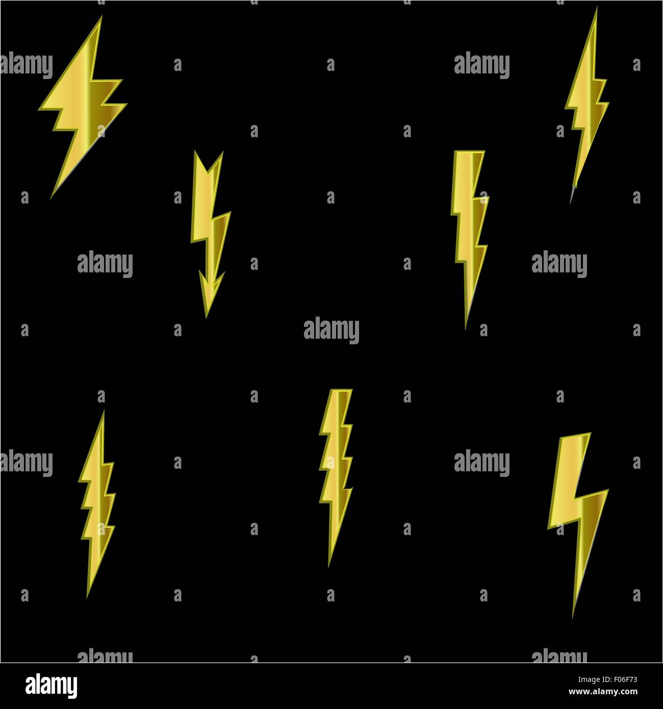 Lightning bolt power icons hi-res stock photography and images - Alamy