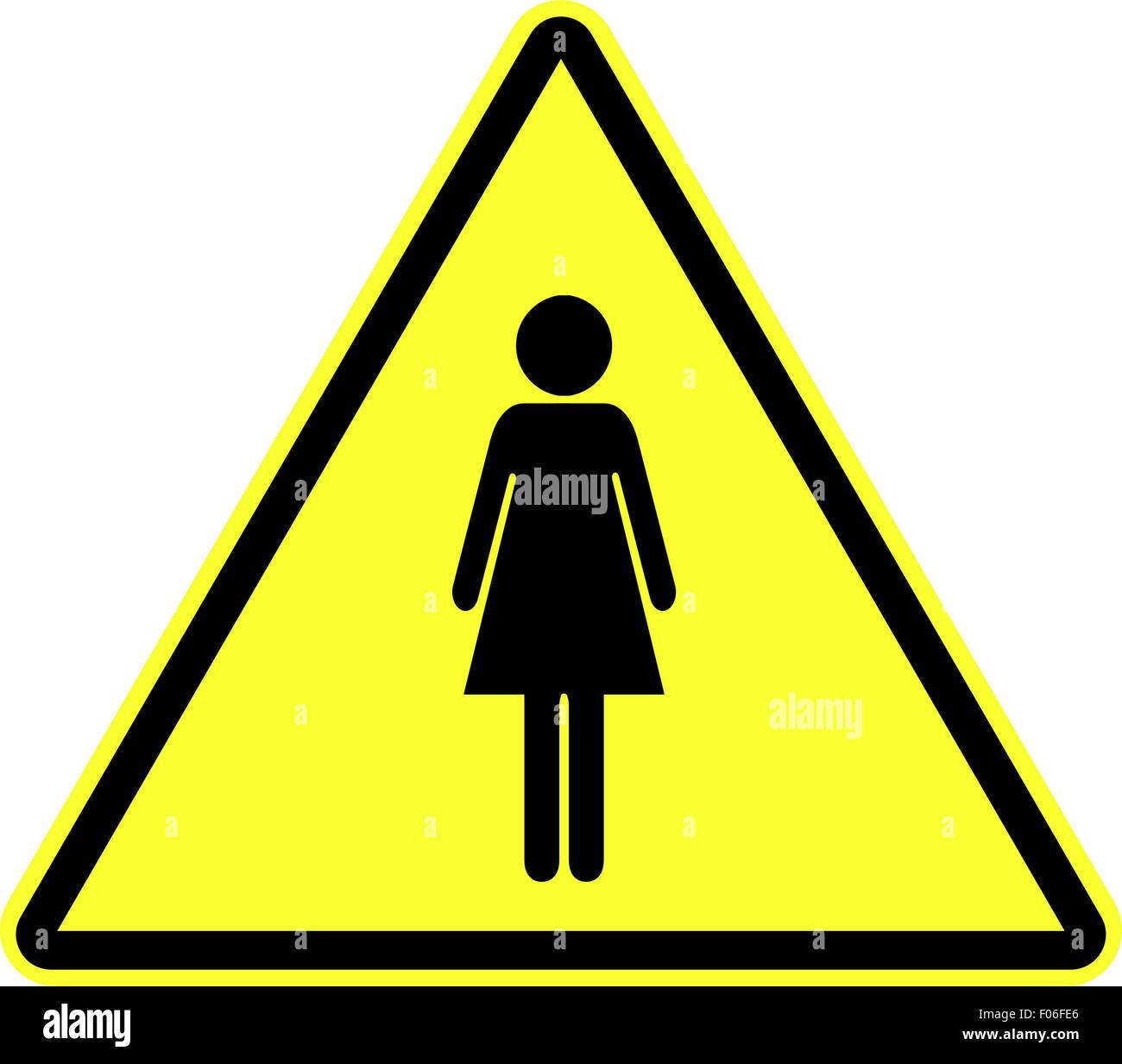 Woman attention sign Stock Vector Image & Art - Alamy