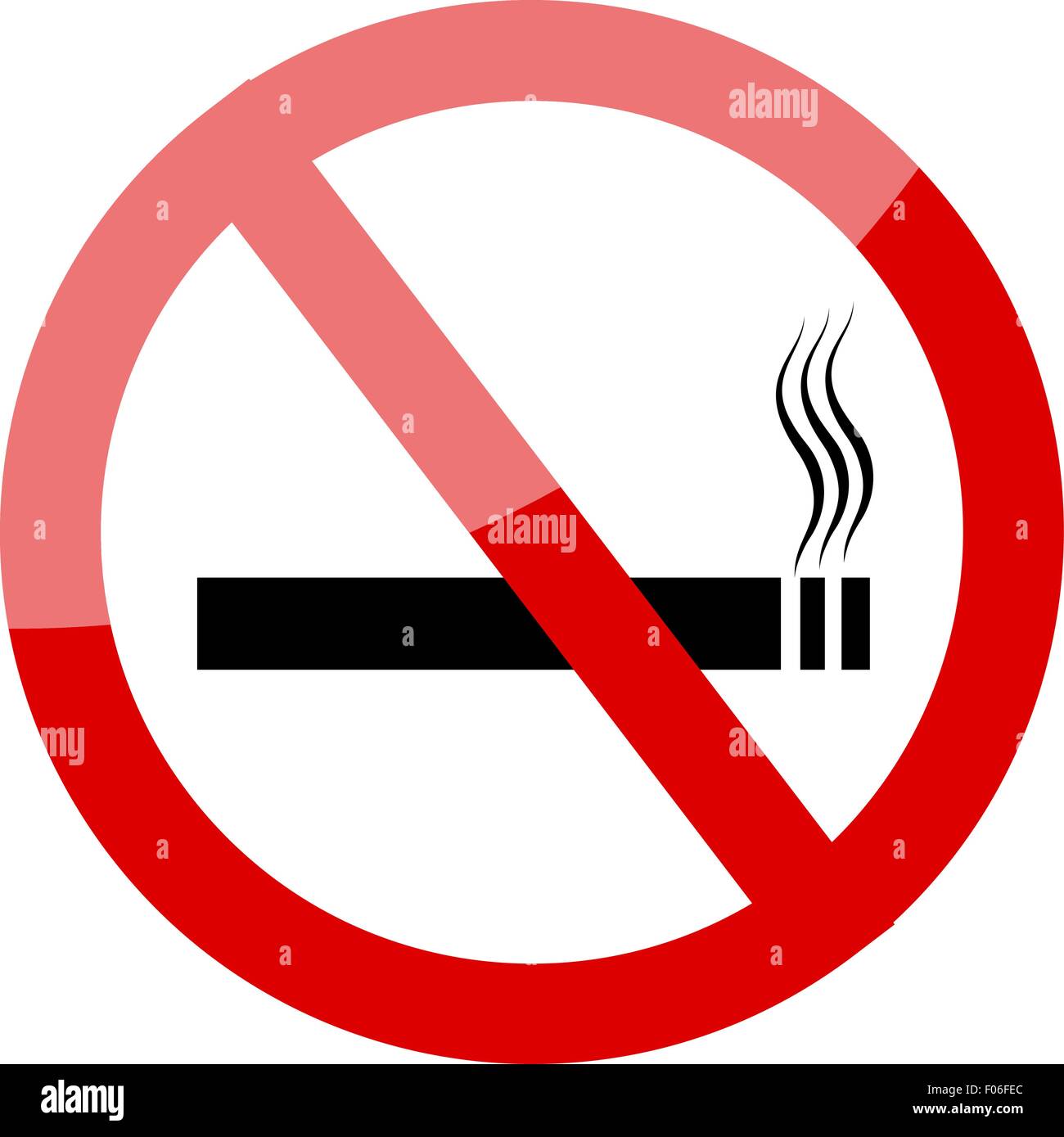 No smoking sign. Smoking prohibited symbol isolated on white background ...