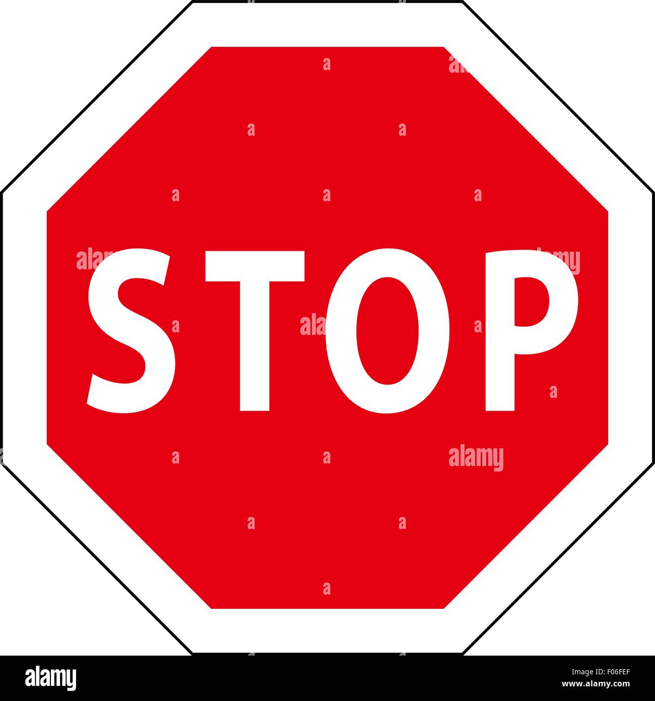 traffic sign stop Stock Vector Image & Art - Alamy