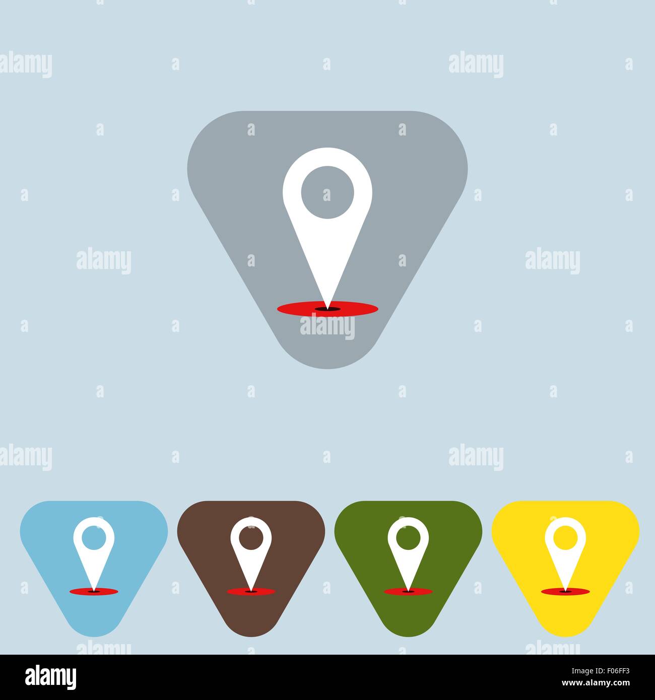 Set of map pointers - Vector Stock Vector Image & Art - Alamy