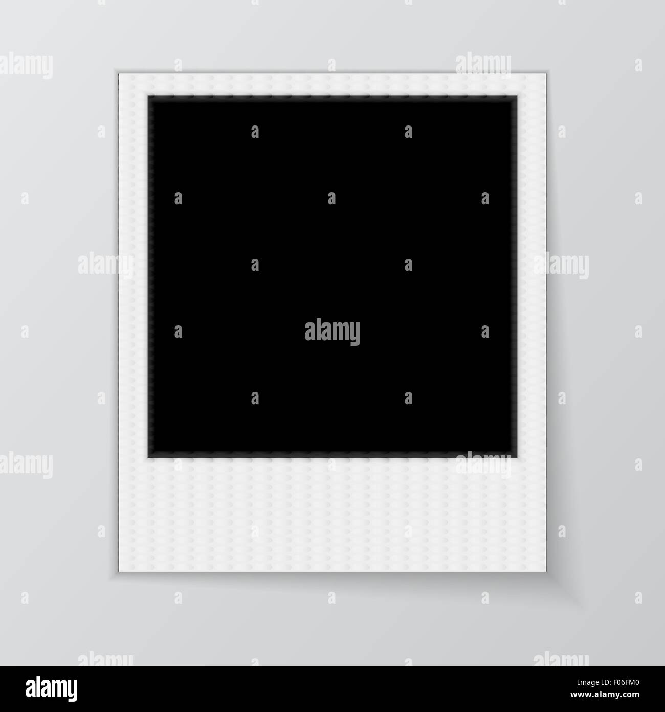 Blank photo frame isolated on white background. Vector illustration ...