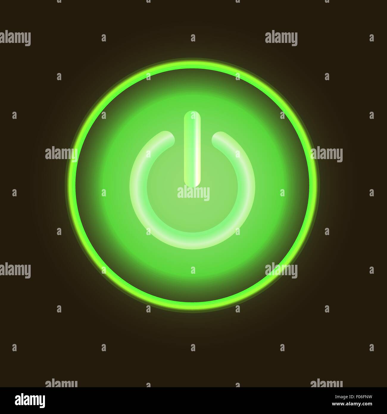 Green neon vector button vector illustration Stock Vector Image & Art ...