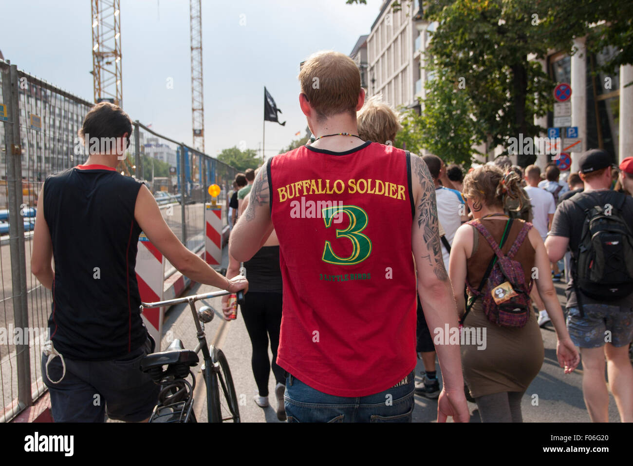Berlin, Germany. 08th Aug, 2015. "Hanfparade" (Hemp parade ...