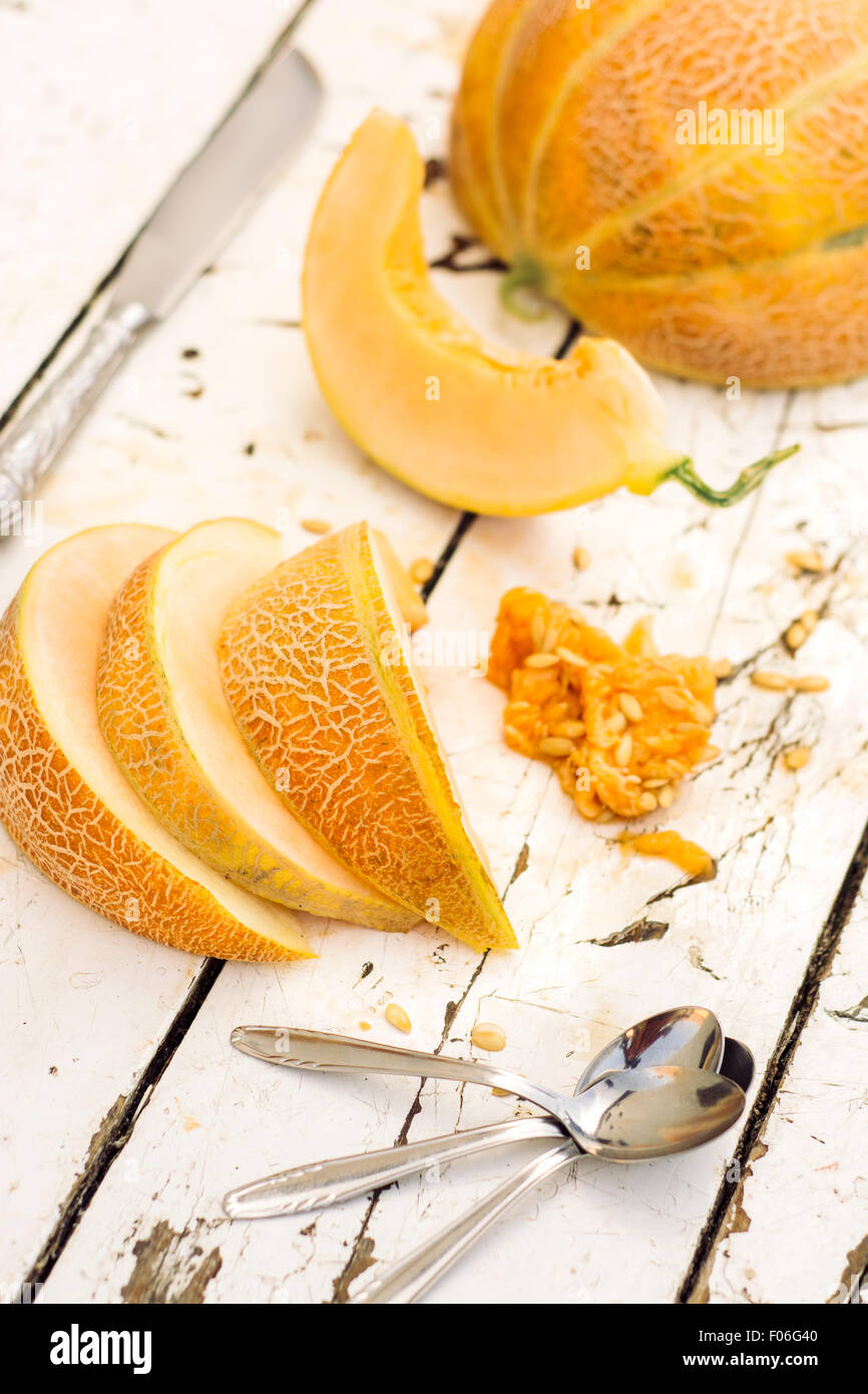 Sweet organic melon seed in the spoon,selective focus Stock Photo - Alamy