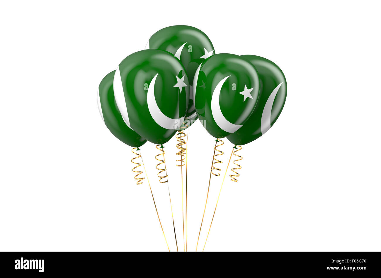 Pakistan patriotic balloons, holyday concept Stock Photo - Alamy