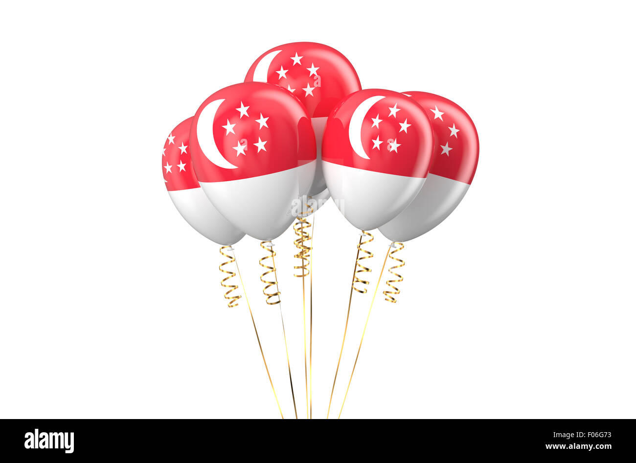 Singapore patriotic balloons, holyday concept Stock Photo - Alamy