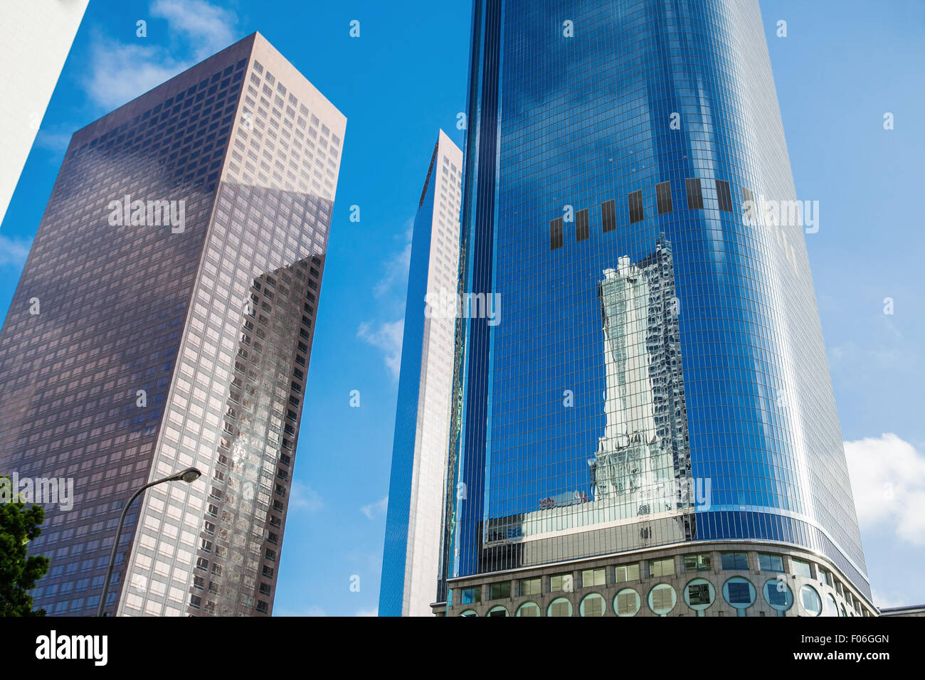 Skyscrapers in downtown LA, Los Angeles. New office building in ...