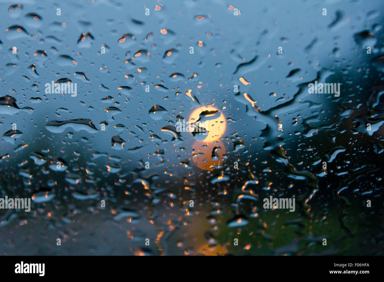 Rain drops on glass car hi-res stock photography and images - Alamy