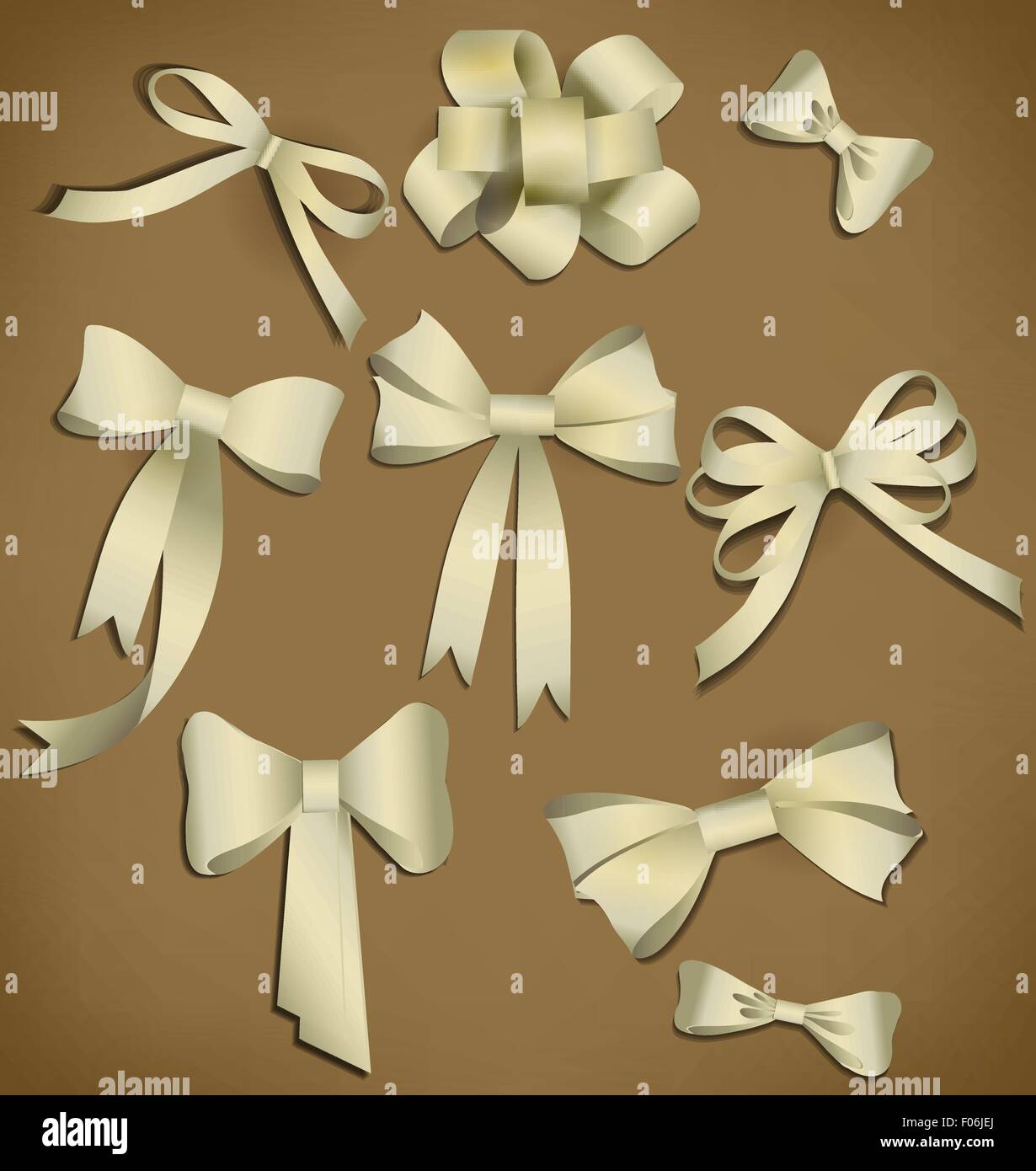 Vector bow collection Stock Vector Image & Art - Alamy