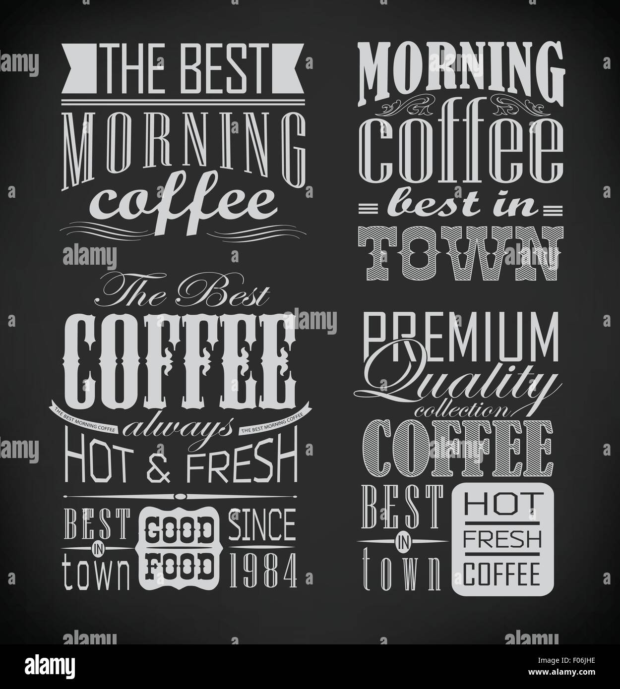 set of coffee, cafe label Stock Vector Image & Art - Alamy
