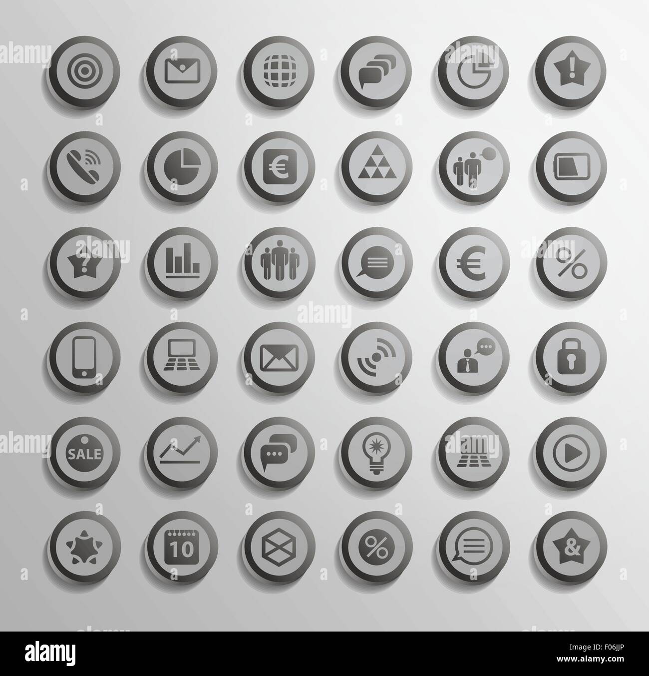 Vector icon. Set of elements Stock Vector Image & Art - Alamy