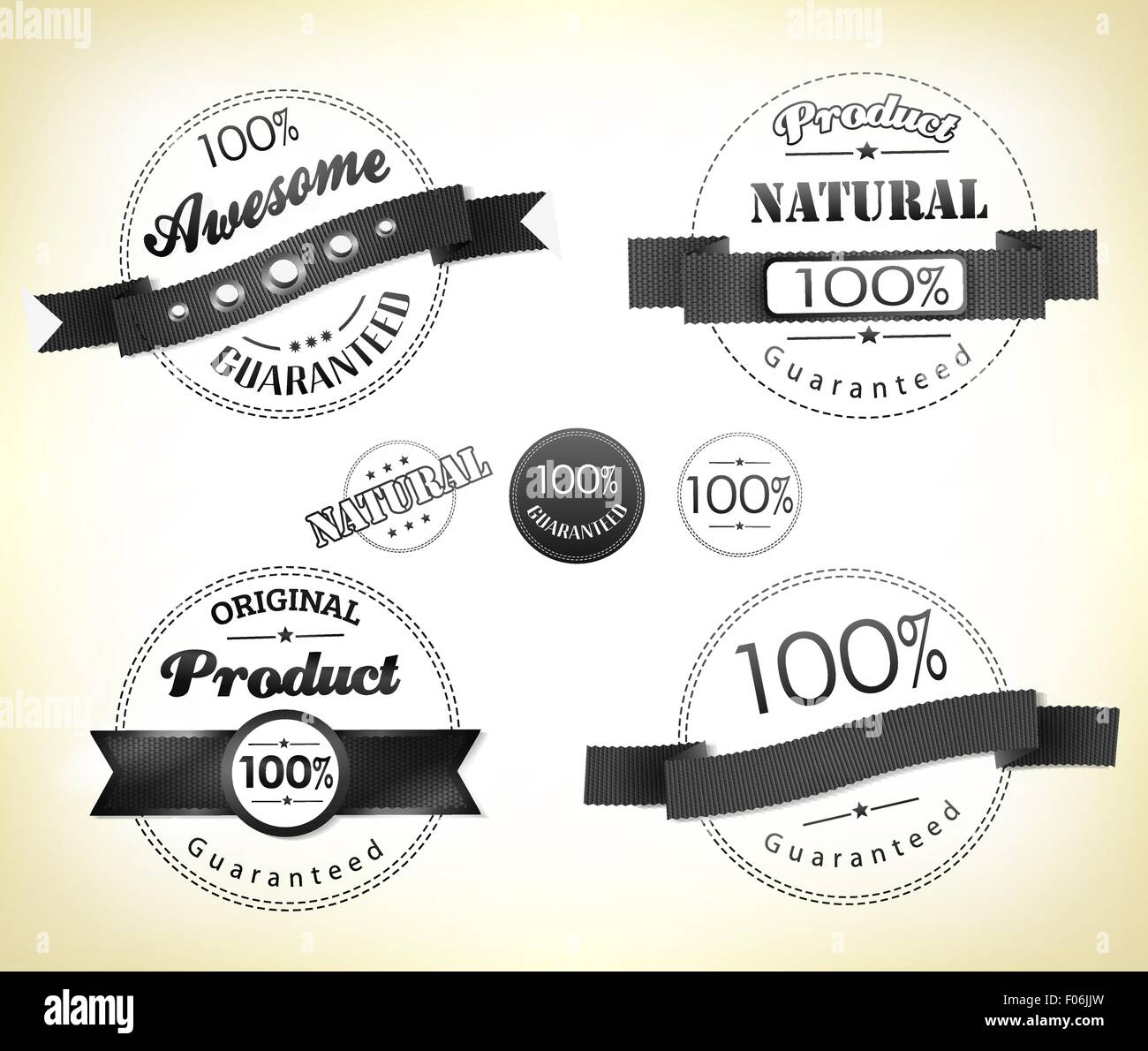 Set of retro labels. Vector illustration Stock Vector Image & Art - Alamy