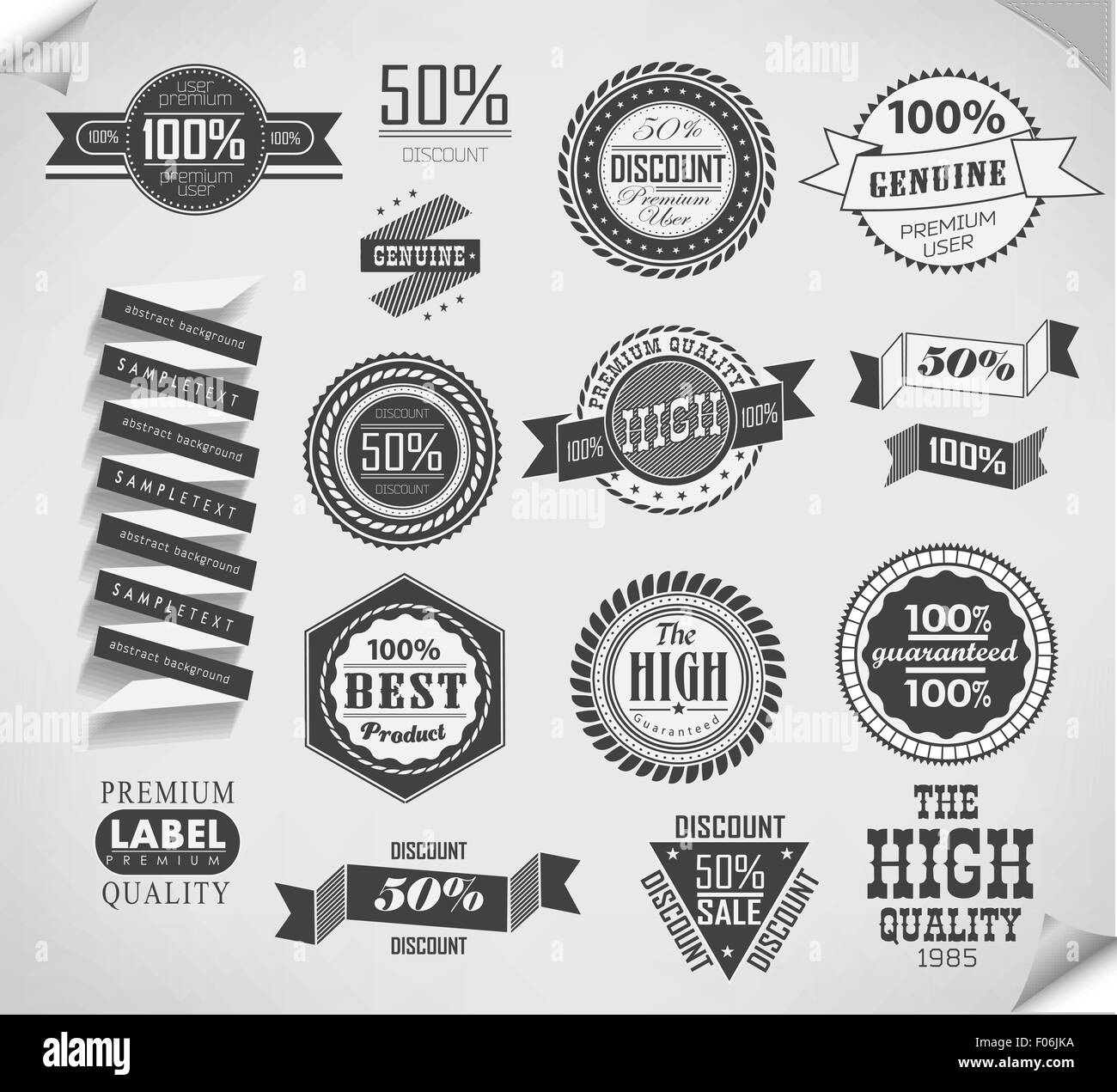 Collection of Premium Quality Labels Stock Vector Image & Art - Alamy