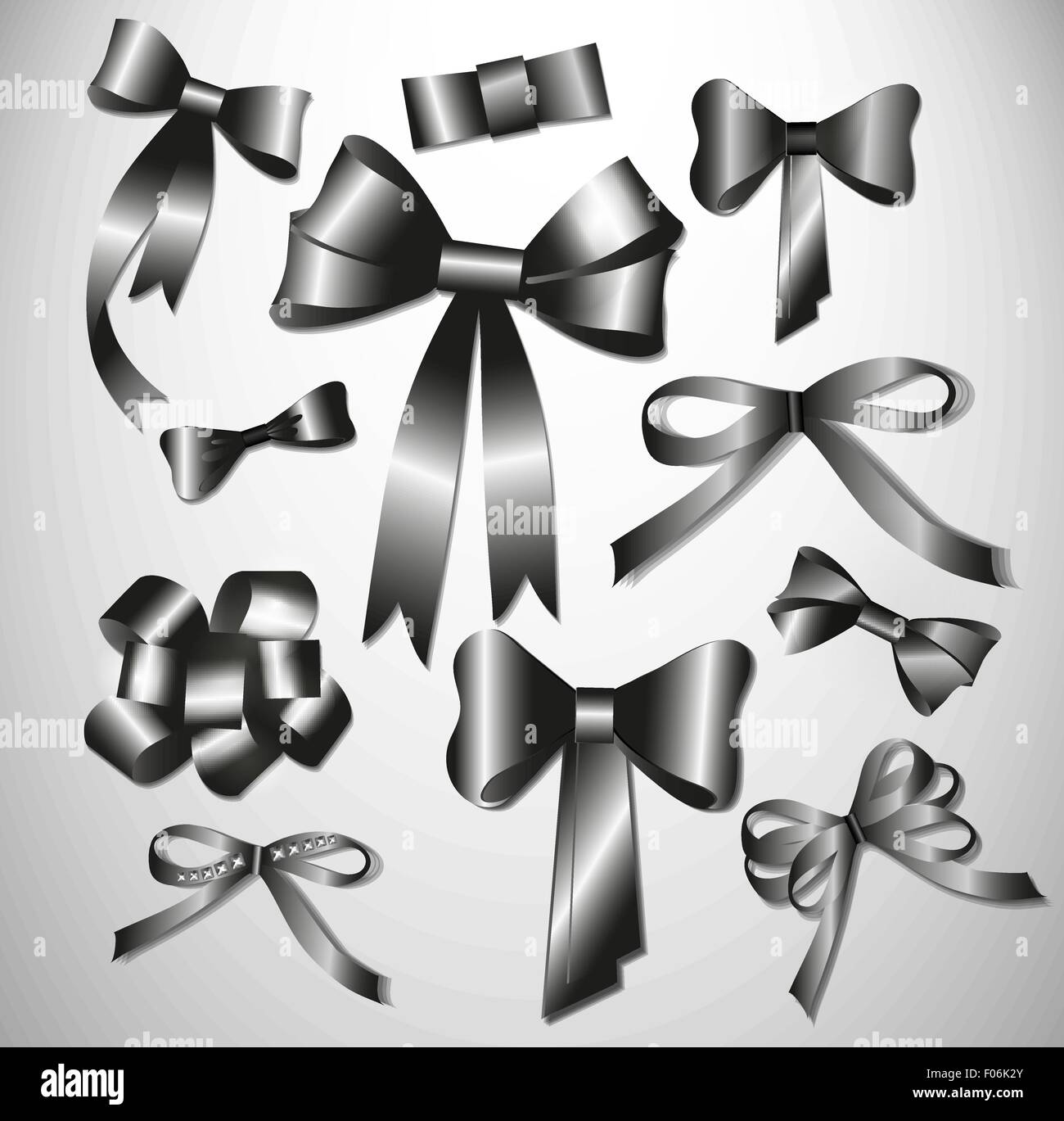 Vector bow collection Stock Vector Image & Art - Alamy