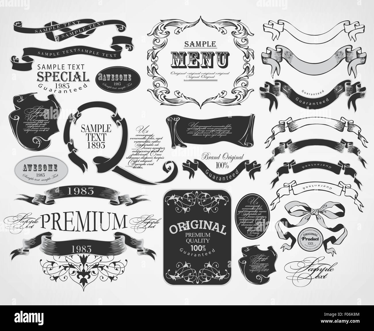 calligraphic design elements Stock Vector Image & Art - Alamy