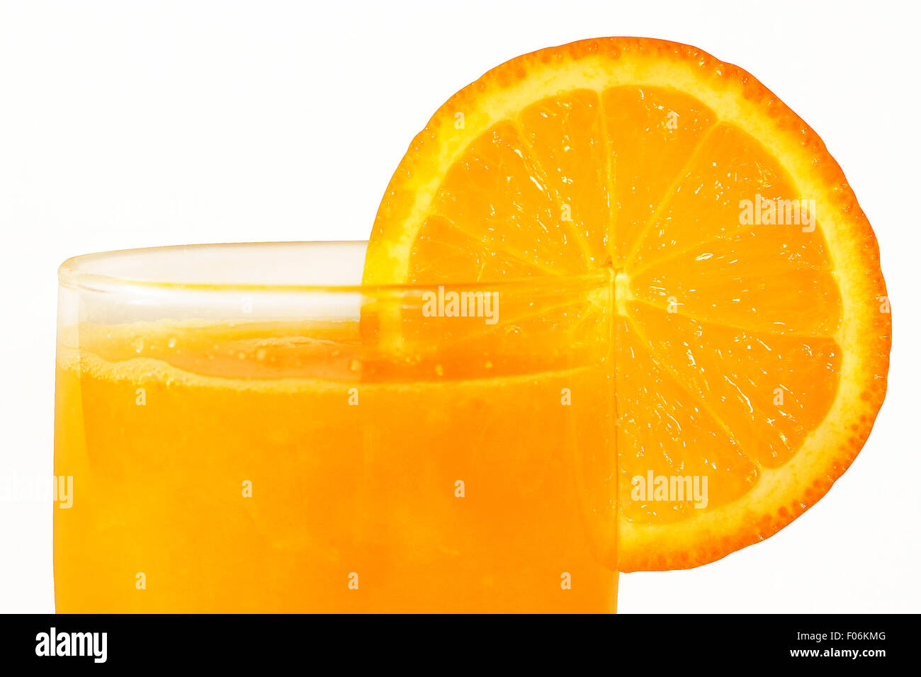 Close up of orange juice cut out with clipping path Stock Photo - Alamy