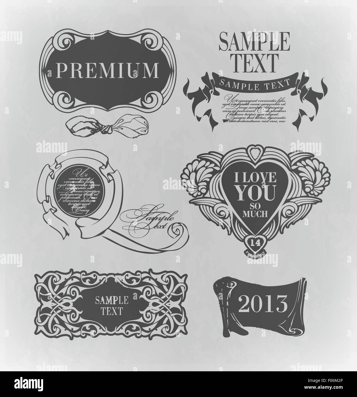 calligraphic design elements Stock Vector Image & Art - Alamy