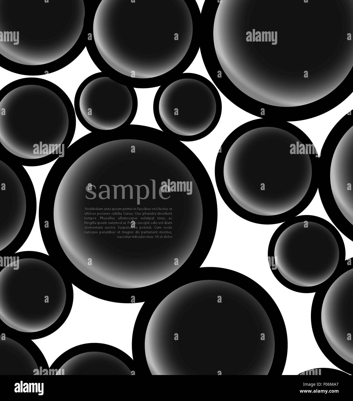 Abstract bubble brochure design Black and White Stock Photos & Images ...