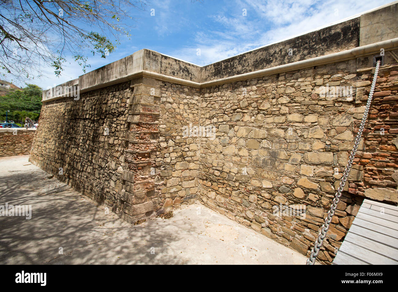 Fort of Pampatar with blue sky on Isla Margarita, Venezuela Stock Photo ...