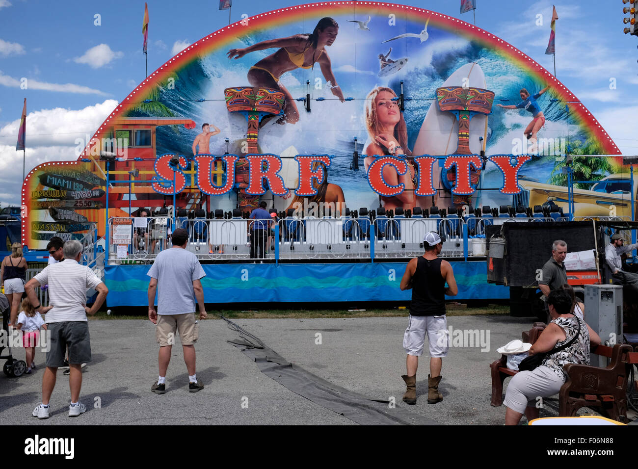 Surf City Ride at NJ State Fair, Sussex County, New Jersey Stock Photo ...