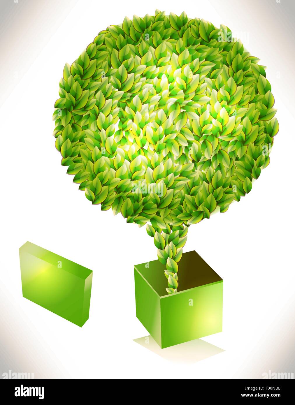 background with green tree Stock Vector Image & Art - Alamy