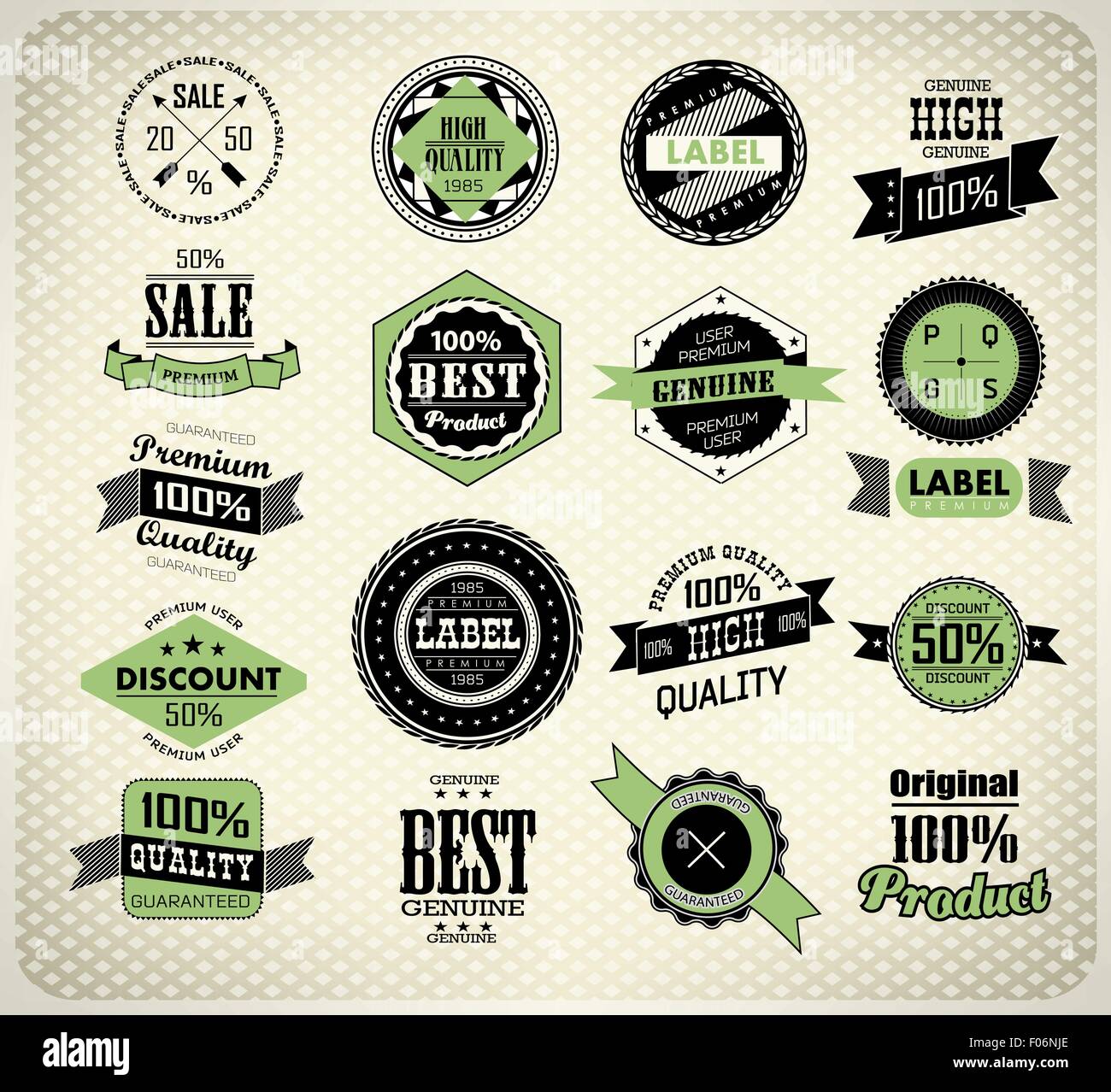 Set of vintage retro label Stock Vector Image & Art - Alamy