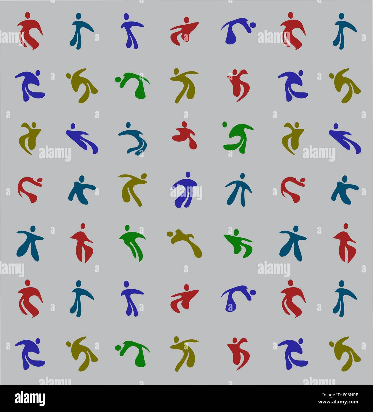 Seamless background. Abstract people Stock Vector Image & Art - Alamy