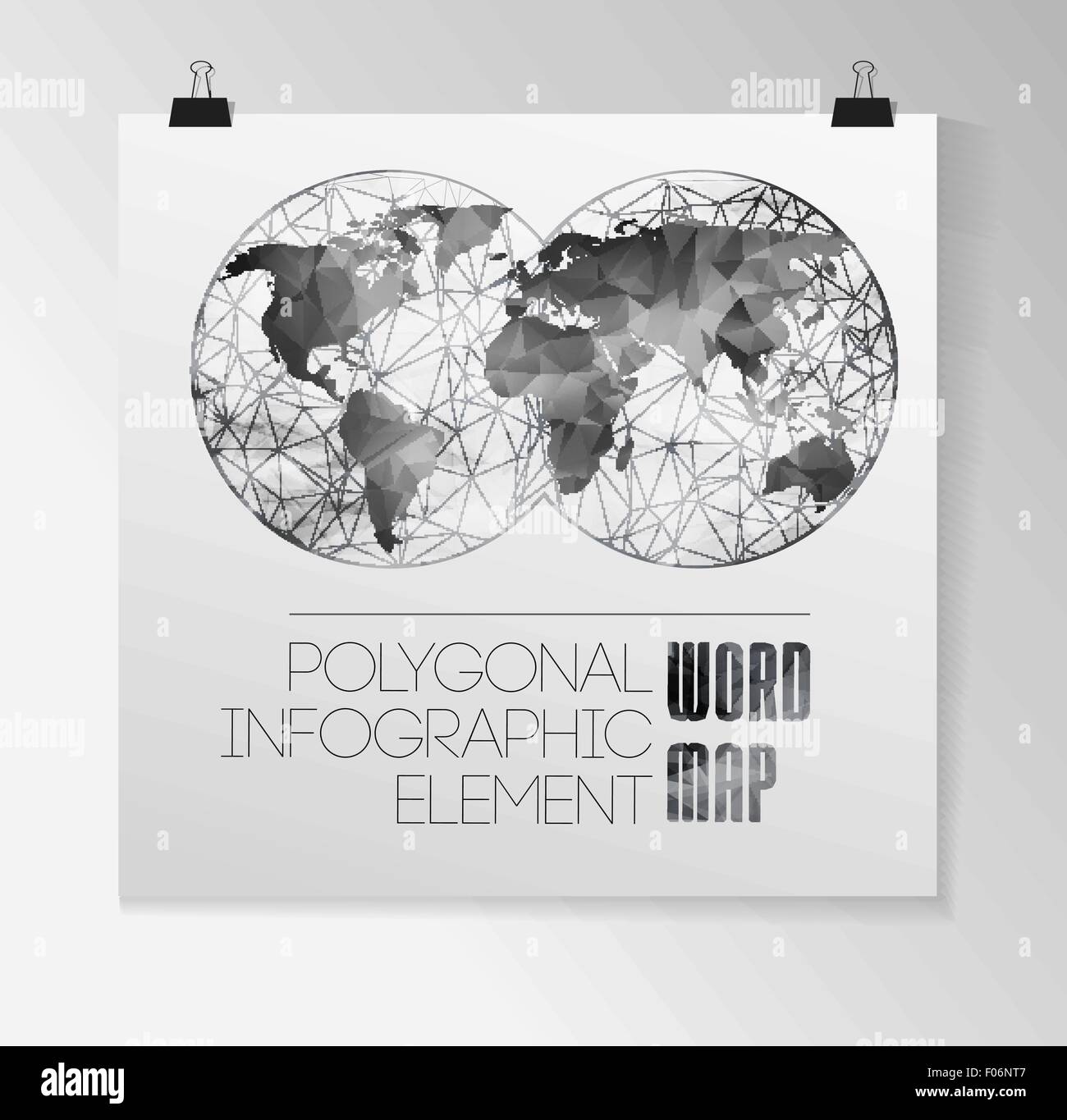 World Map and typography Stock Vector Image & Art - Alamy