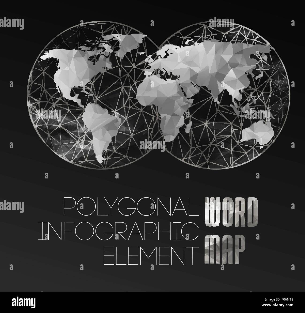 World Map and typography Stock Vector Image & Art - Alamy