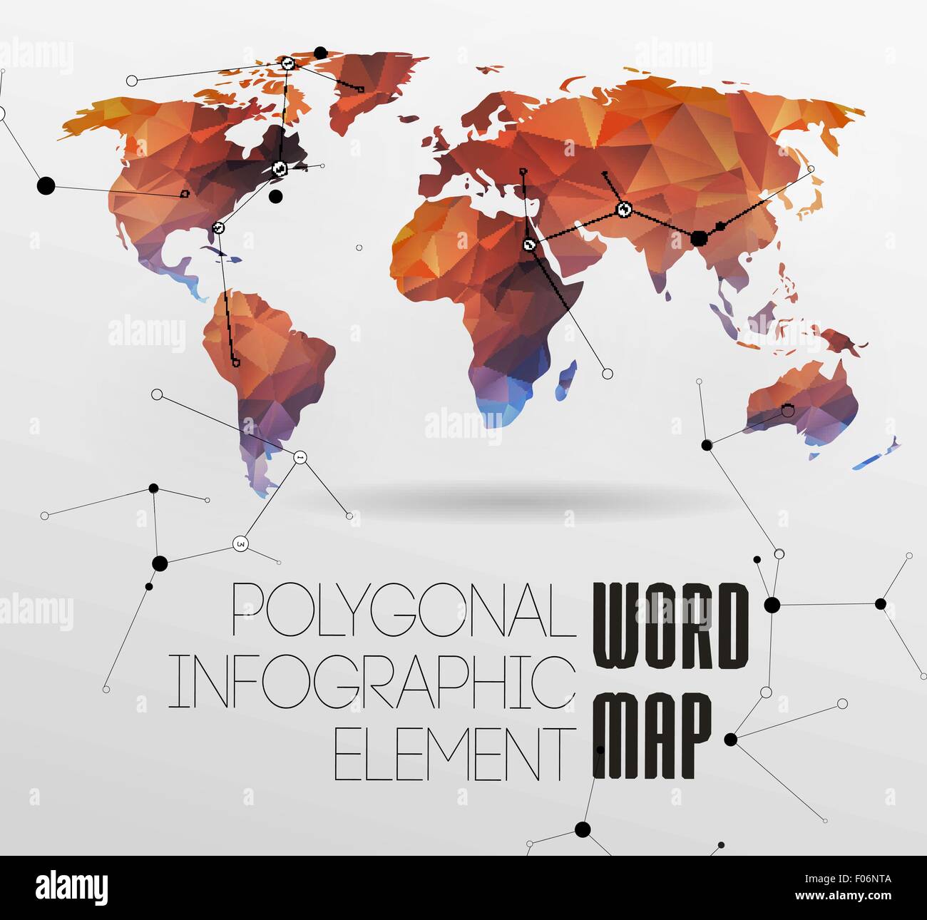 World Map and typography Stock Vector Image & Art - Alamy