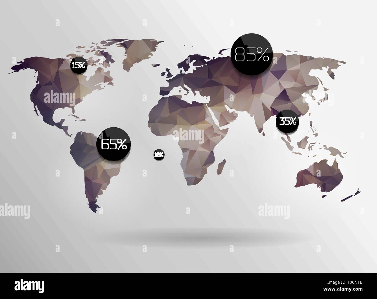 World Map and typography Stock Vector Image & Art - Alamy