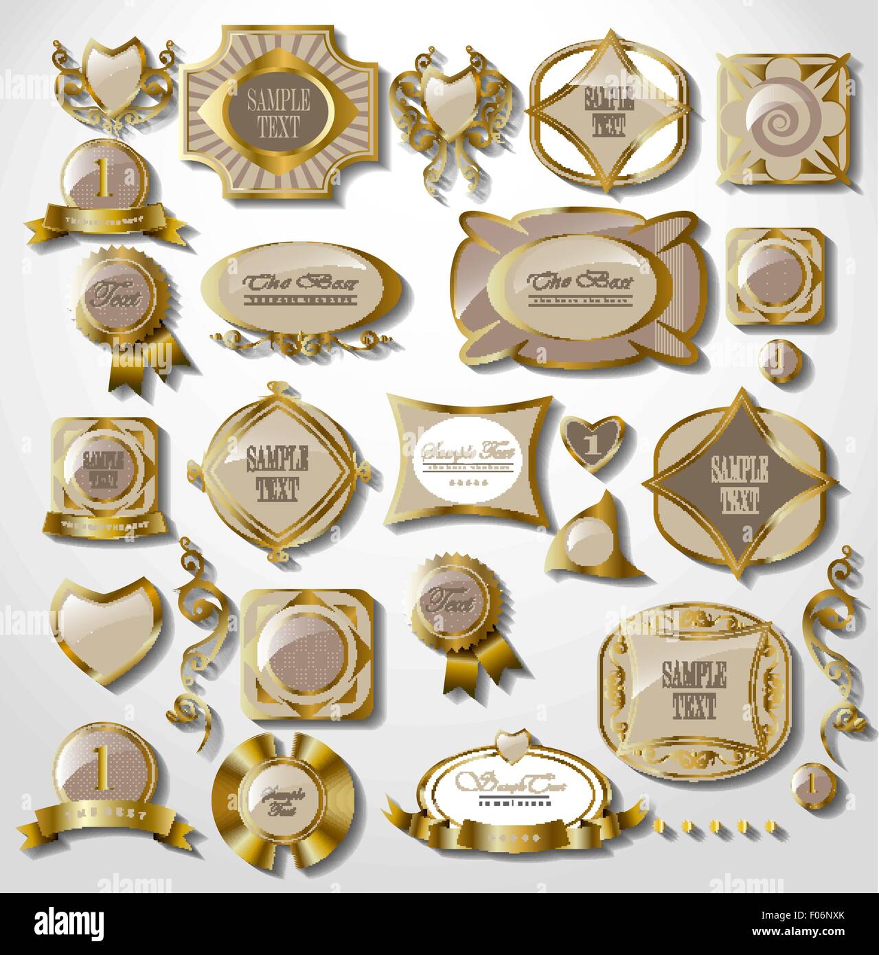 gold card set Stock Vector Image & Art - Alamy