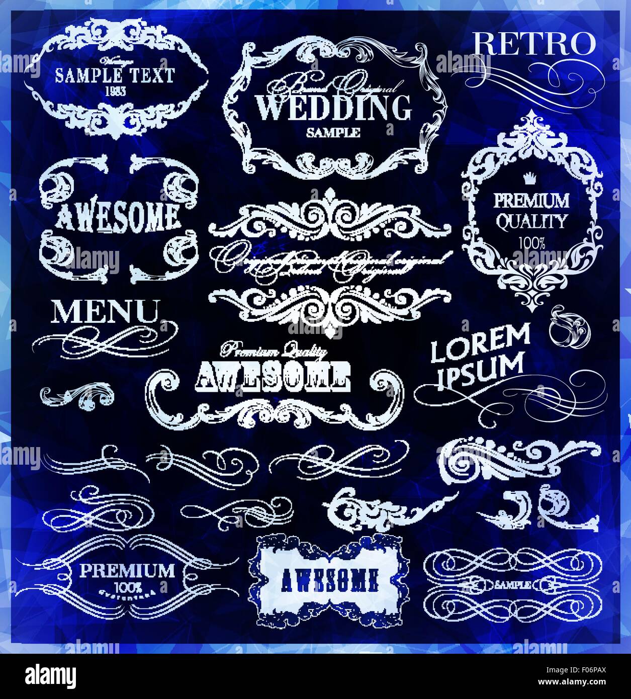calligraphic design elements Stock Vector Image & Art - Alamy