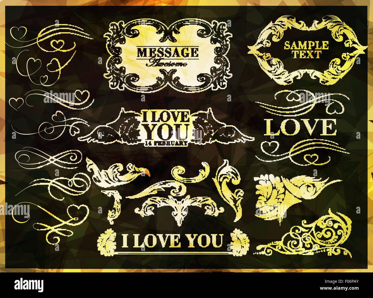 calligraphic design elements Stock Vector Image & Art - Alamy
