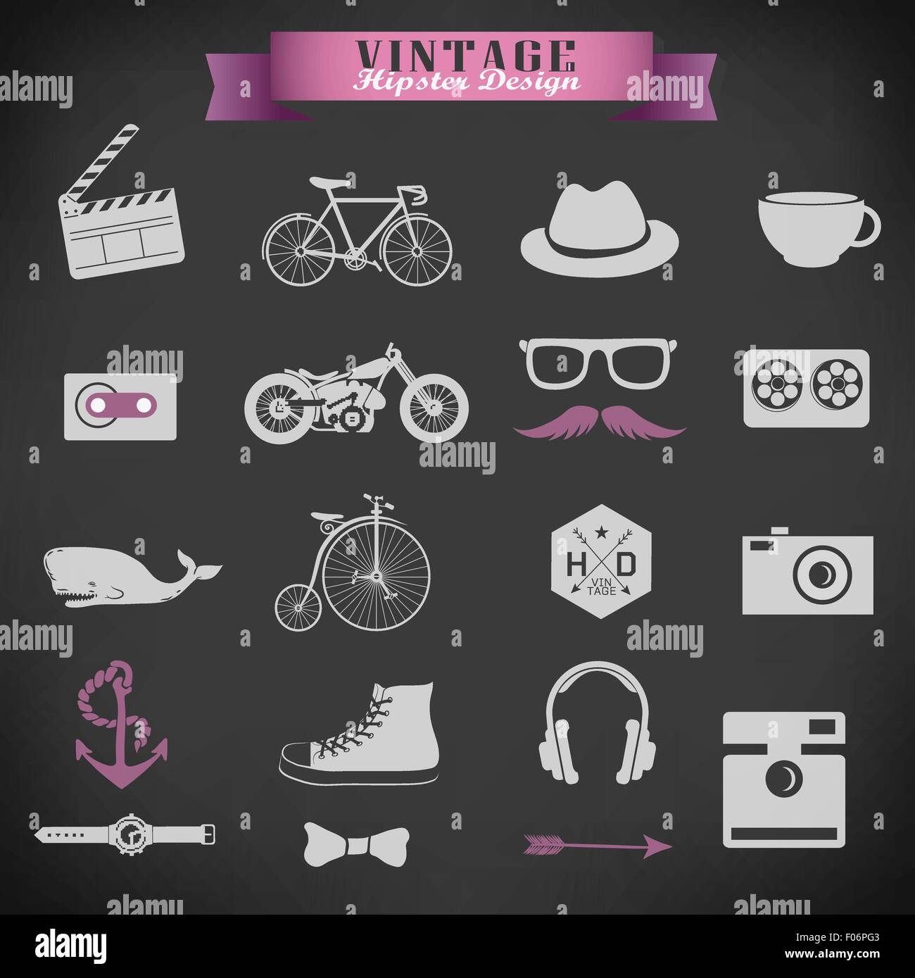 Hipster style elements Stock Vector Image & Art - Alamy