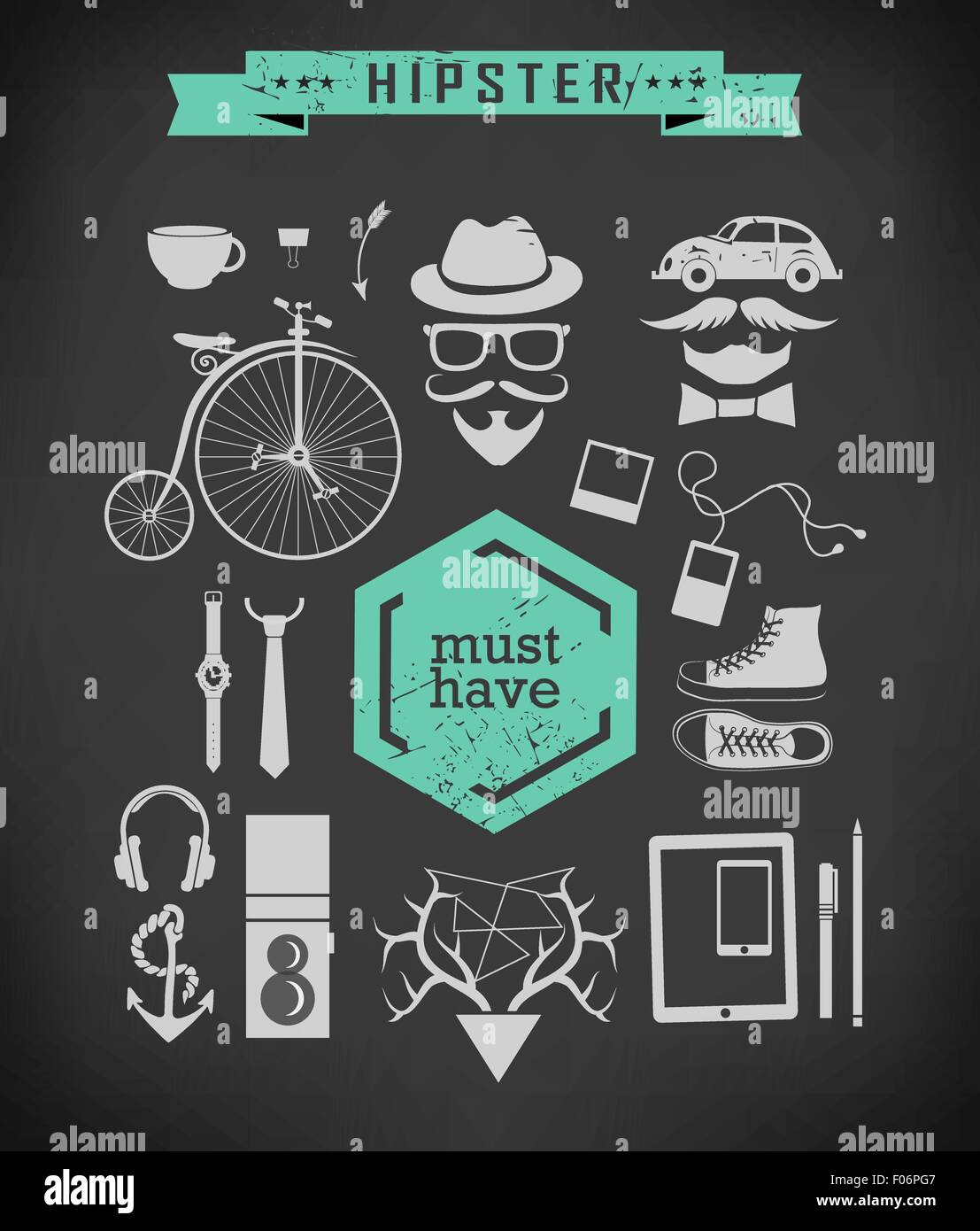 Hipster style elements Stock Vector Image & Art - Alamy