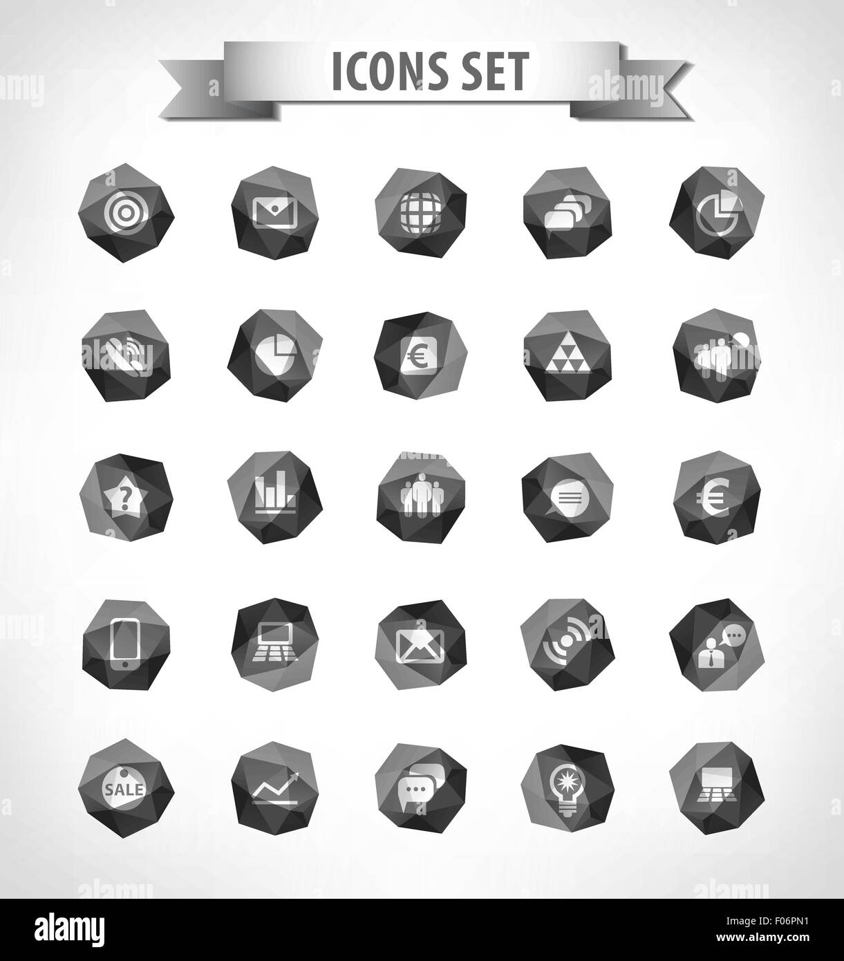 Set of web plat icons on blur Stock Vector Image & Art - Alamy